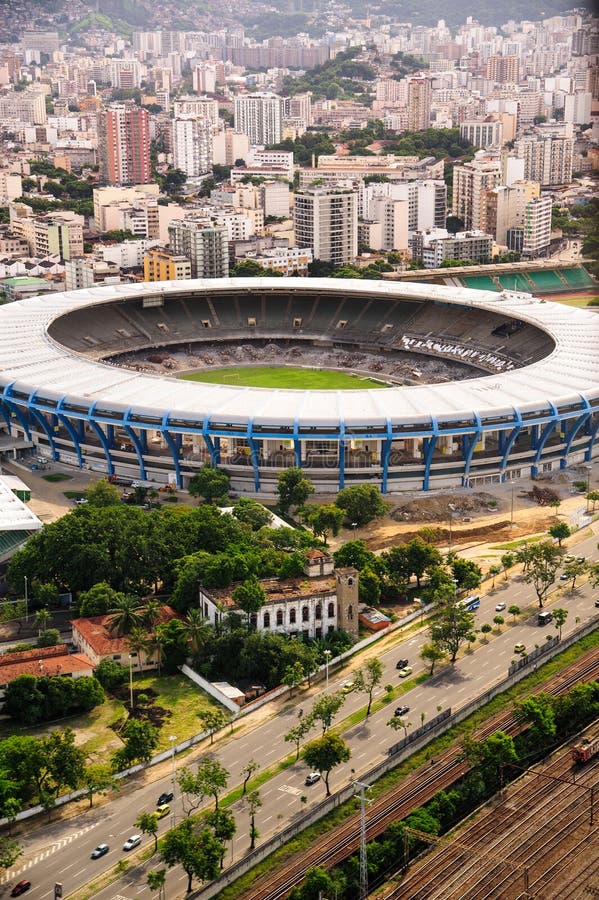 Estádio Maracanã fotografia editorial. Imagem de brasil - 3907932