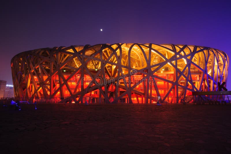 Estádio De Nacional De Pequim Imagem de Stock Editorial - Imagem de ...