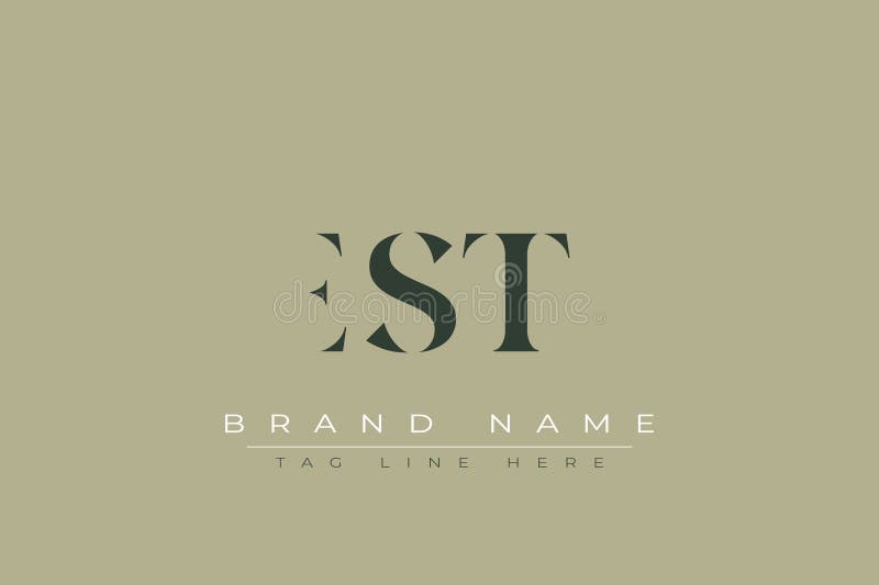 EST Abstract Letter Logo Design Stock Vector - Illustration of company ...