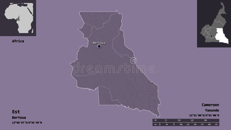 Est, Region of Cameroon,. Previews. Administrative Stock Illustration ...