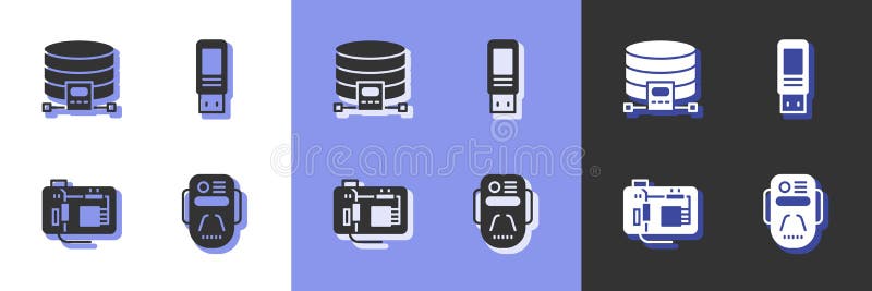 Establecer La Placa Base De Datos En Nube De Robot De Inteligencia ...