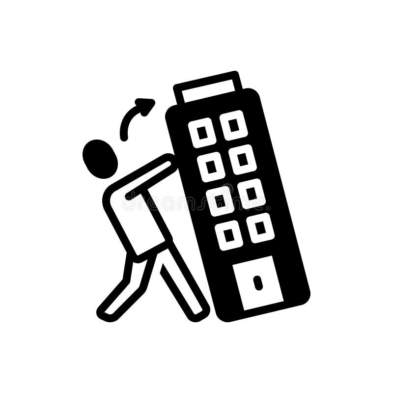 Black Solid Icon for Establish, Set Up and Start Stock Vector ...