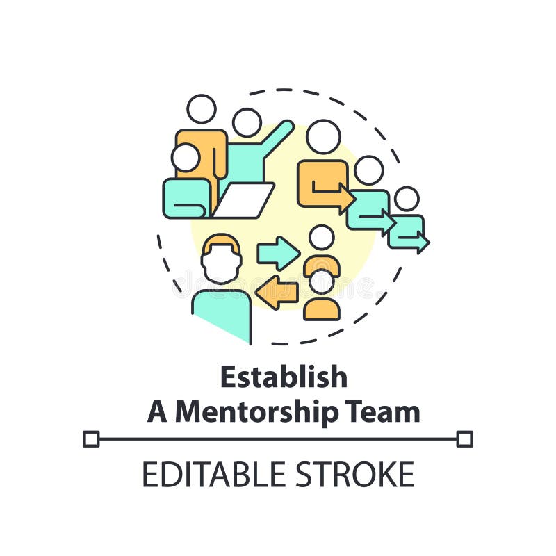Establish Mentorship Team Concept Icon Stock Vector - Illustration of ... Establish Mentorship Team Concept Icon Stock Vector - Illustration of ...