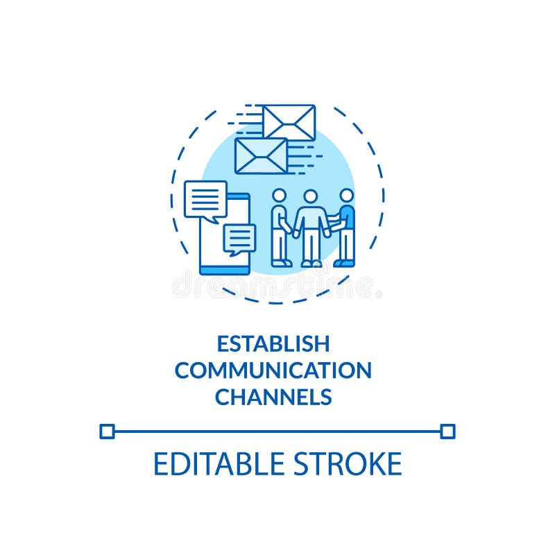 Channels concept icon stock vector. Illustration of icon - 255595338