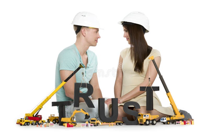 Build Up Trust: Machines Building Trust-word. Stock Image - Image of ... Build Up Trust: Machines Building Trust-word. Stock Image - Image of ...