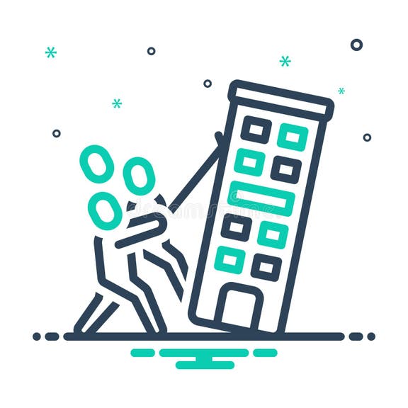 Mix Icon for Establishment, Company and Teamwork Stock Vector ...