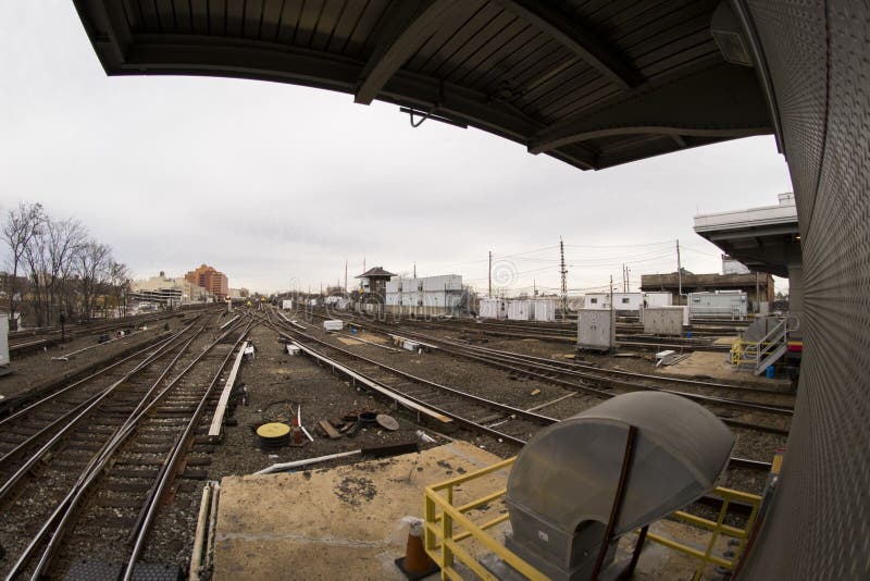 Estación LIRR de Jamaica fotografía editorial. Imagen de parada - 64081872