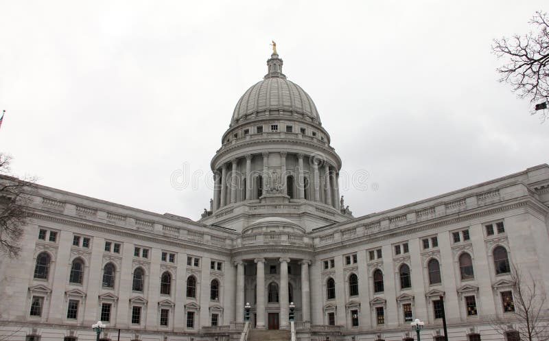 Estado Capiltol De Wisconsin Foto de archivo - Imagen de capitolio ...