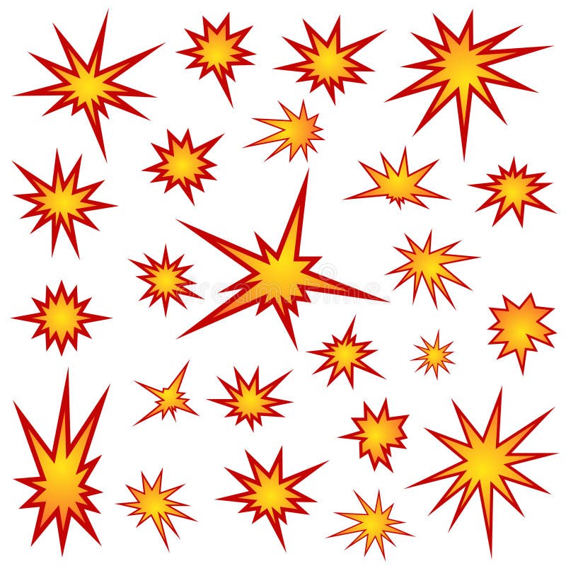 Estallar El Sistema De La Estrella, Vector Ilustración del Vector ...