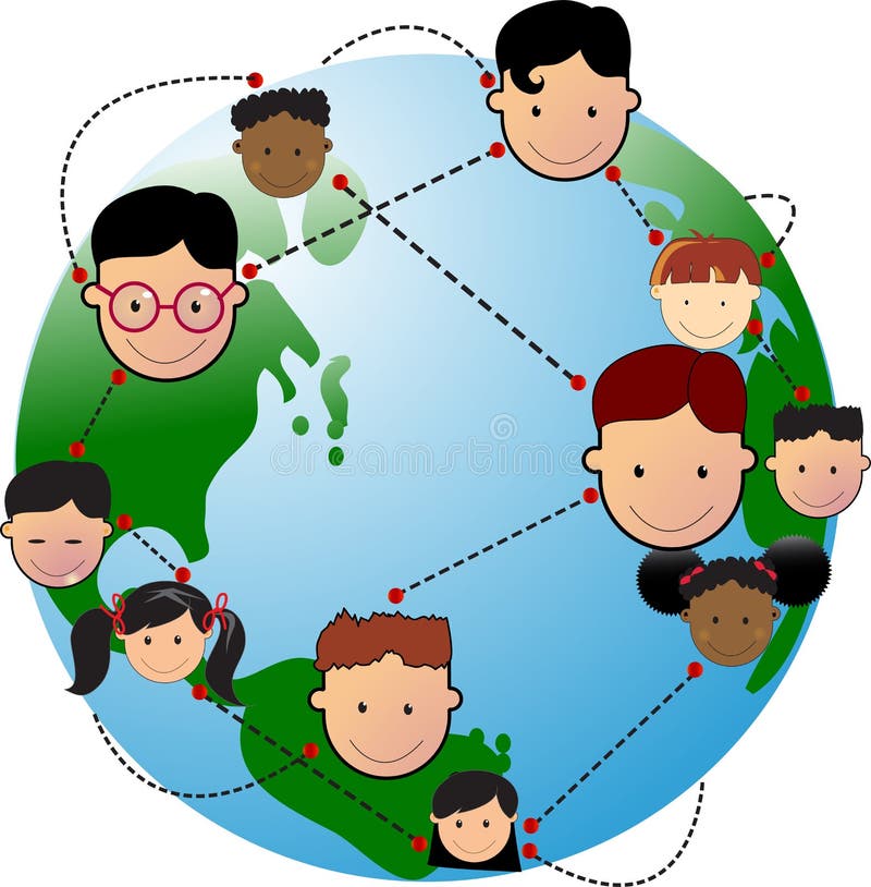 Estamos conectados stock de ilustración. Ilustración de afortunado ...