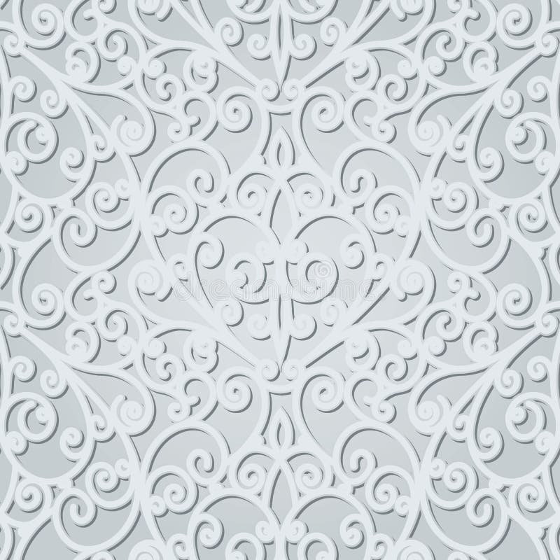 Estampado de flores gris ilustración del vector. Ilustración de desfile ...