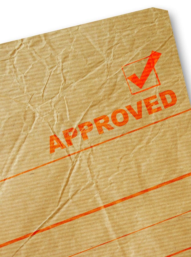 Estampille d'approbation image stock. Image of conception - 4742437