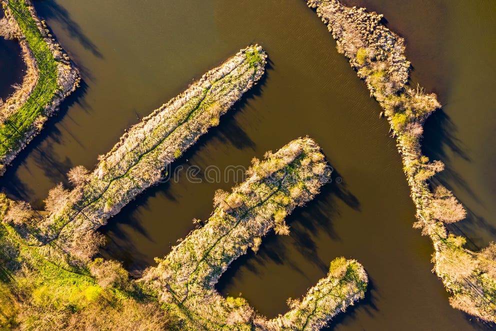 Estanques En El Pueblo De Strobow Imagen de archivo - Imagen de ...