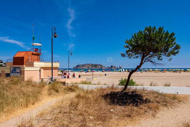 Estartit Beach. Girona, Spain Stock Image - Image of paradise, summer ...