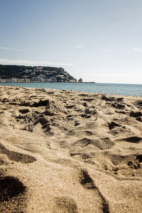 Estartit Beach. Girona, Spain Stock Image - Image of marine, sunlight ...