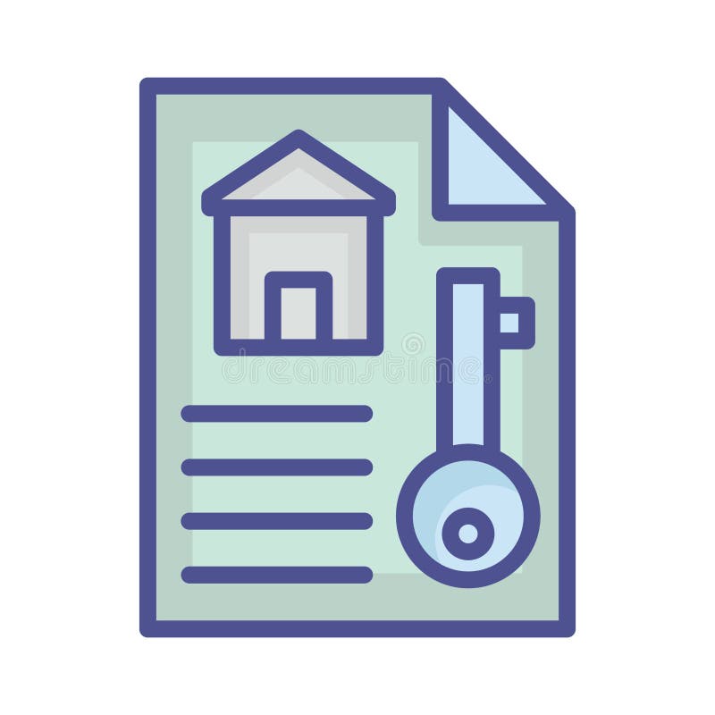 Estate Contract Isolated Vector Icon Which Can Easily Modify or Edit ...