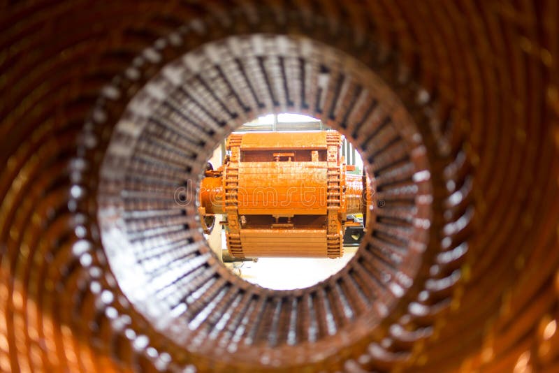 Estator De Un Motor Eléctrico Grande Foto de archivo - Imagen de motor ...