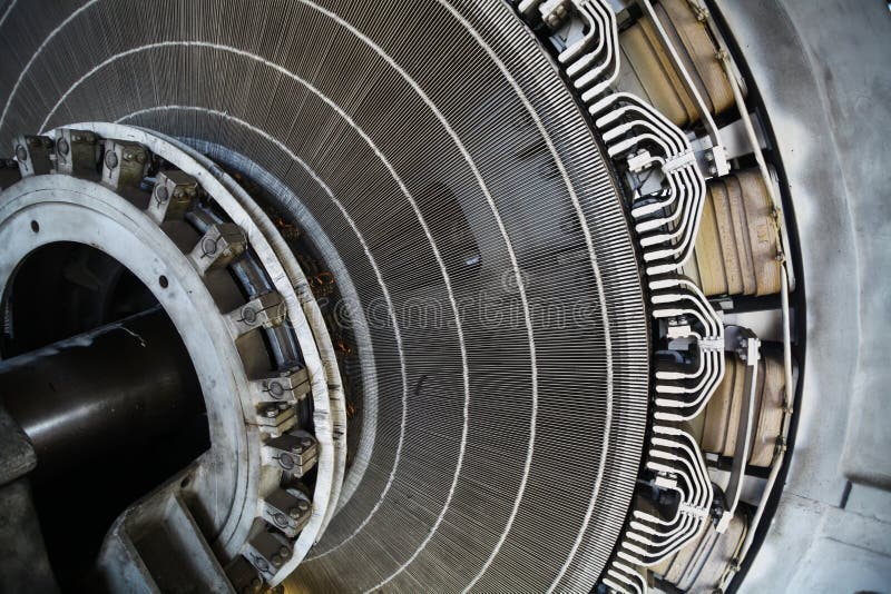 Estator De Un Motor Eléctrico Grande Foto de archivo - Imagen de ...