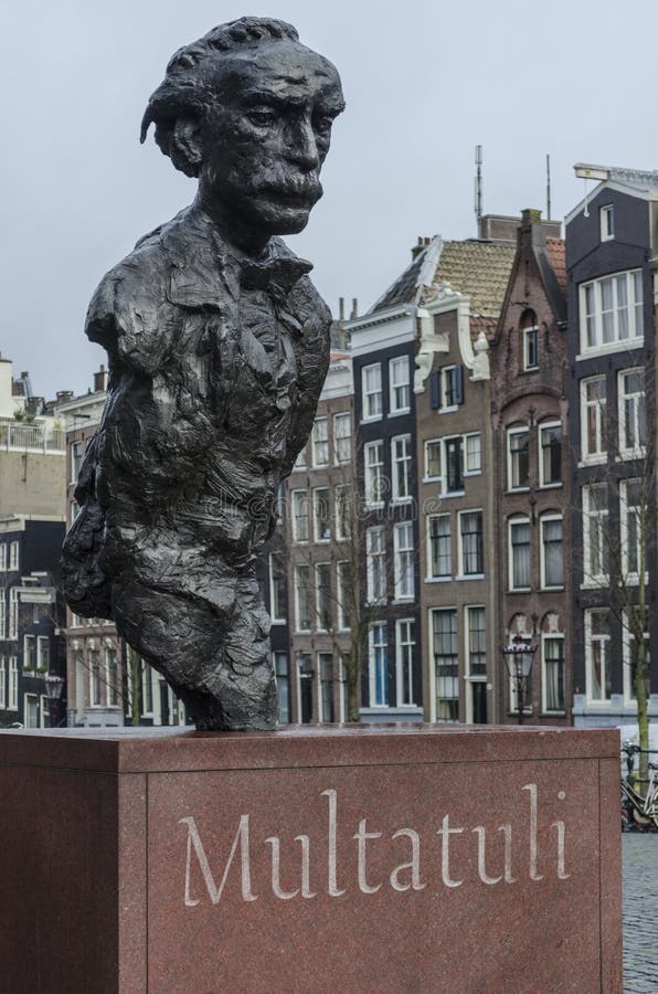 Statue Multatuli at Amsterdam the Netherlands 532021 Imagen de archivo ...