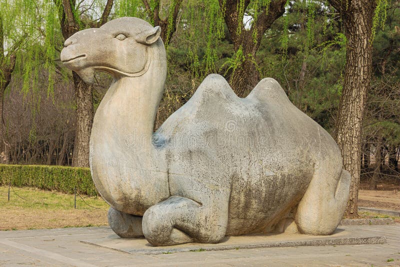 Estatua De Un Camello Sentado Fotografía editorial - Imagen de real ...