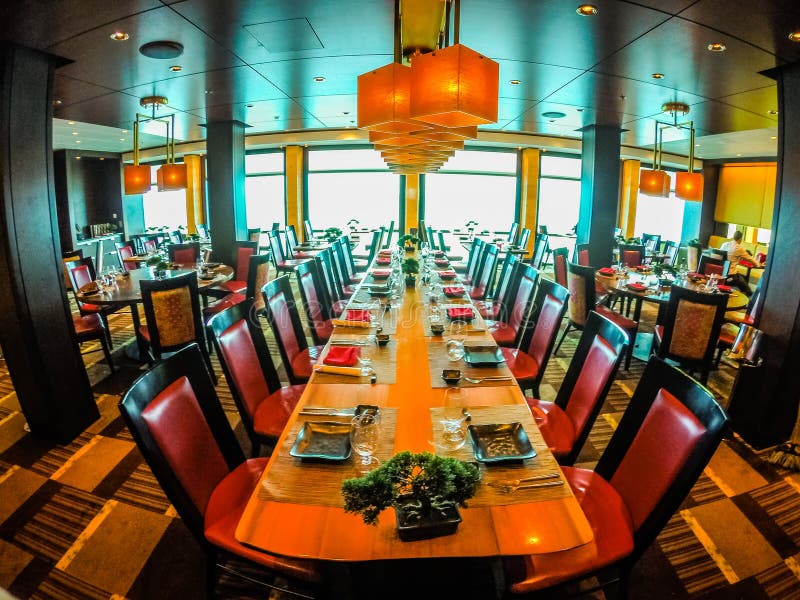 Restaurant On Board A Cruise Liner Stock Photo - Image of cruise, board ...