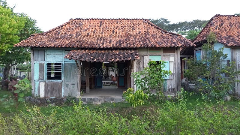 Este Es Un Viejo Tipo De Casa En Java Indonesia. Foto de archivo ...