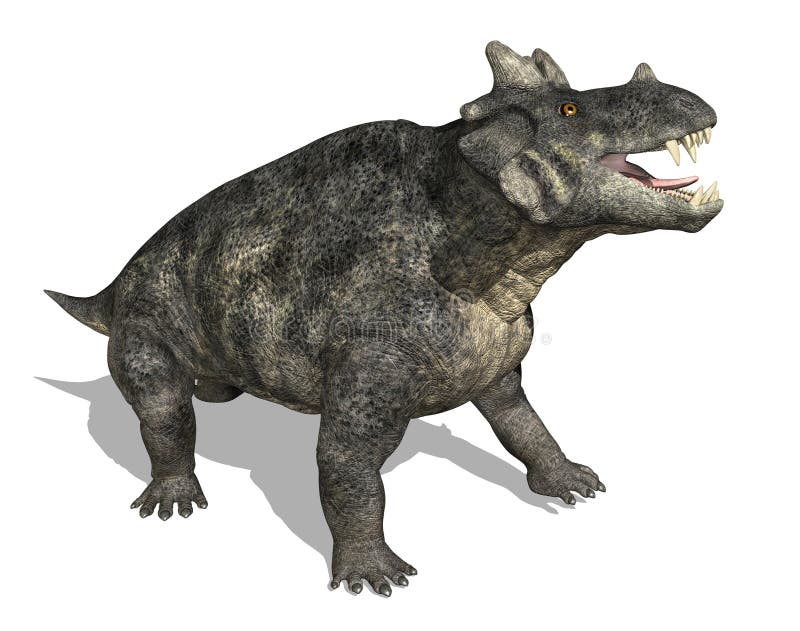 Estemmenosuchus Dinosaurier Stock Abbildung - Illustration von ...