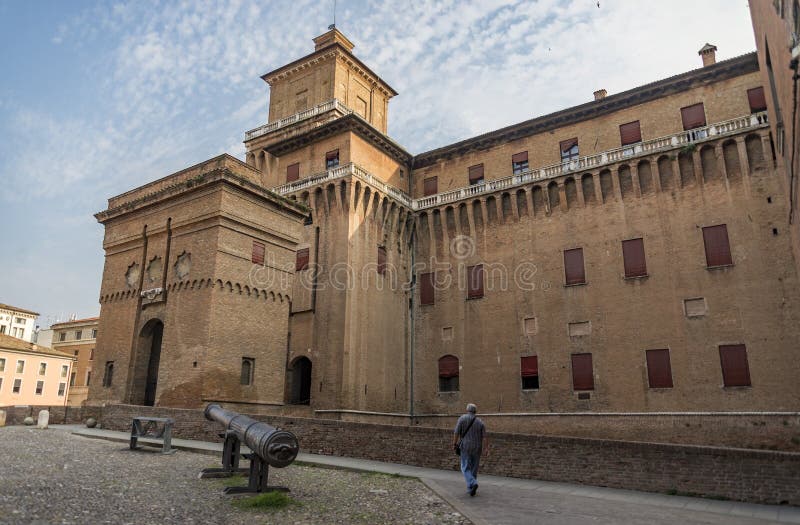 The Estense Castle in Ferrara Editorial Stock Image - Image of house ...