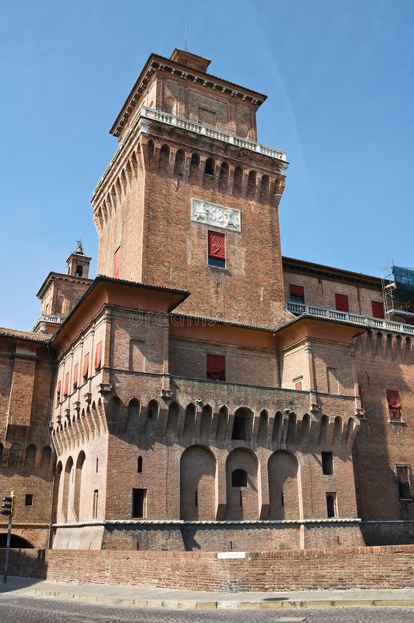 Estense Castle. Ferrara. Emilia-Romagna. Italy Stock Image - Image of ...