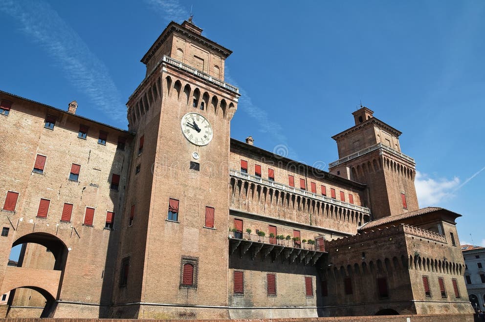 Estense Castle. Ferrara. Emilia-Romagna. Italy Stock Image - Image of ...