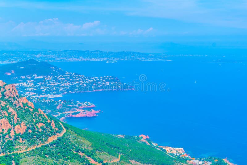 Esterel Massif in France stock image. Image of range - 206097611