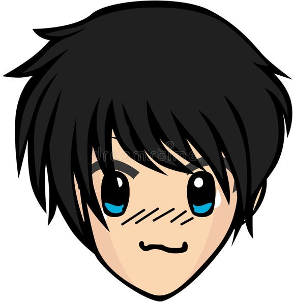 Estilo bonito do emoticon ilustração stock. Ilustração de sorte - 84992318