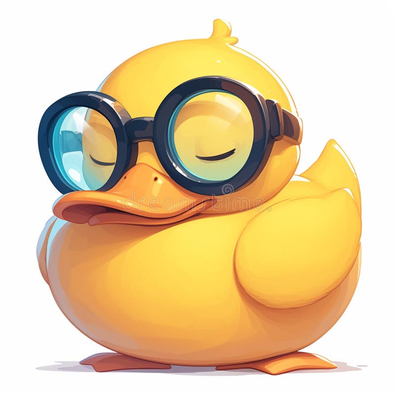 Estilo De Caricatura De Ingeniero De Software De Patos Inteligentes ...