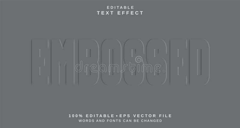 Estilo De Texto Editable Efecto De Estilo De Texto Incrustado Tema ...