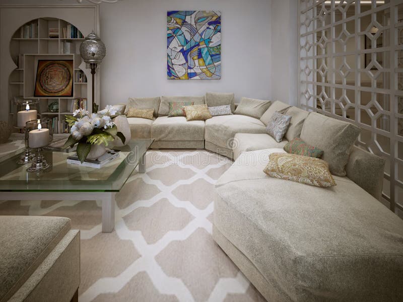 Casa árabe Moderna Del Estilo Foto de archivo - Imagen de fachada ...