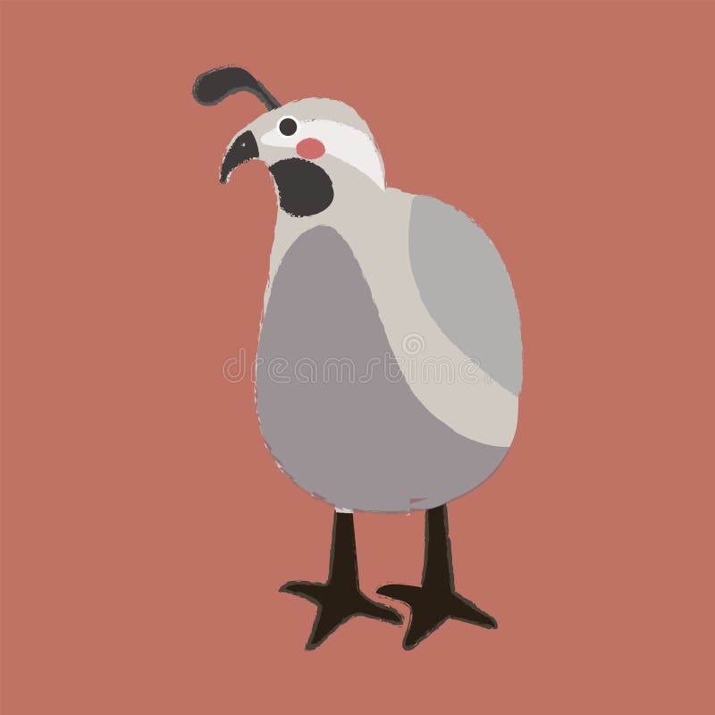 Estilo Do Desenho Da Ilustração De Uma Codorniz Ilustração do Vetor ...
