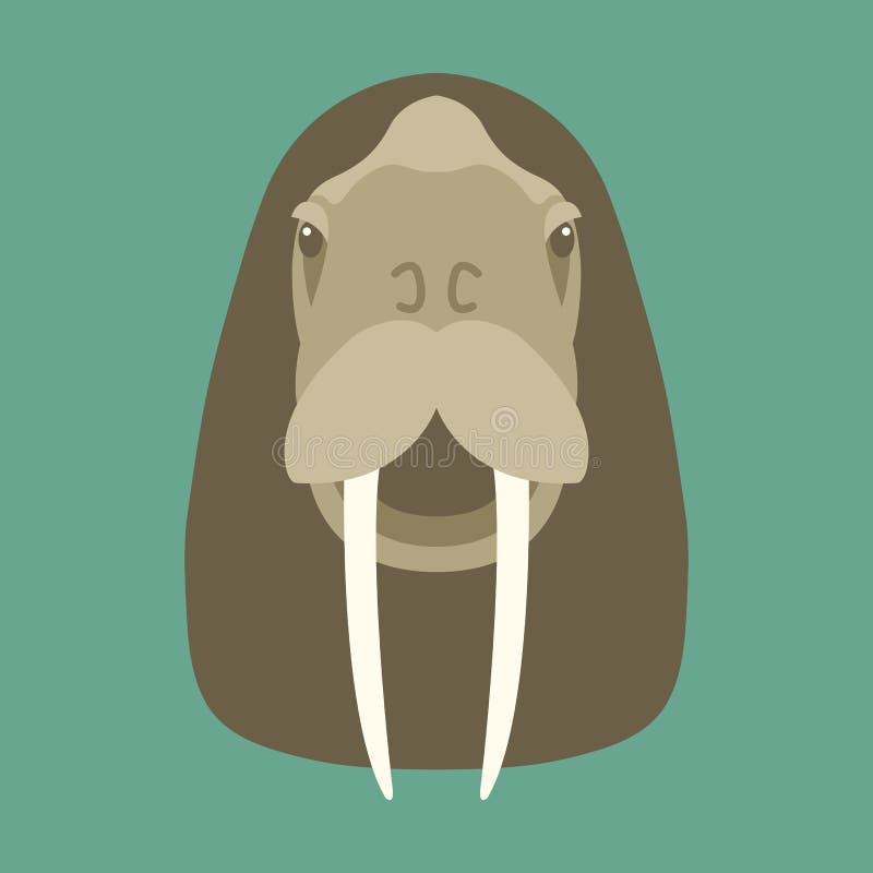 Mascota Principal De La Morsa Ilustración del Vector - Ilustración de ...