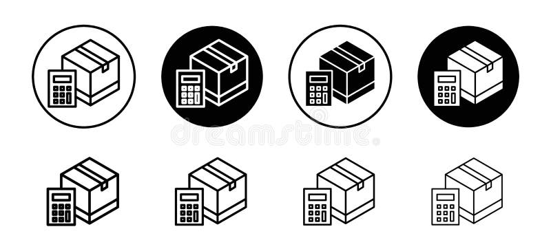 Estimate Cost Delivery Vector Icon Set Collection. Estimate Cost ...