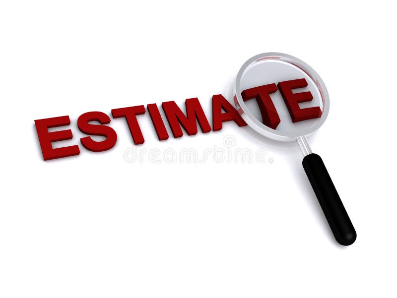 Cost estimate stock illustration. Illustration of planning - 68780118