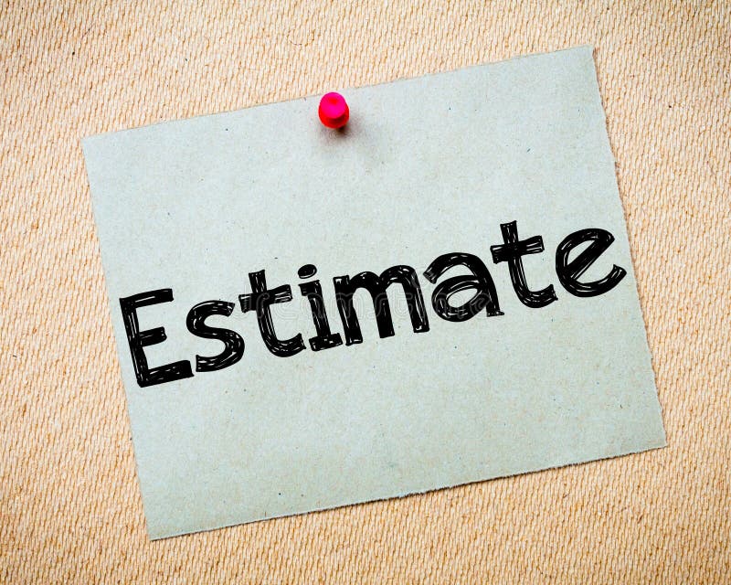 Estimate stock photo. Image of paper, communication, recycled - 52024822