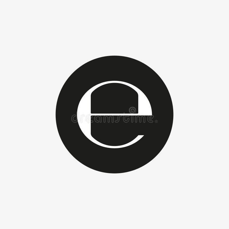 Estimated Sign, E Mark Symbol. Vector Illustration, Flat Design. Stock ...