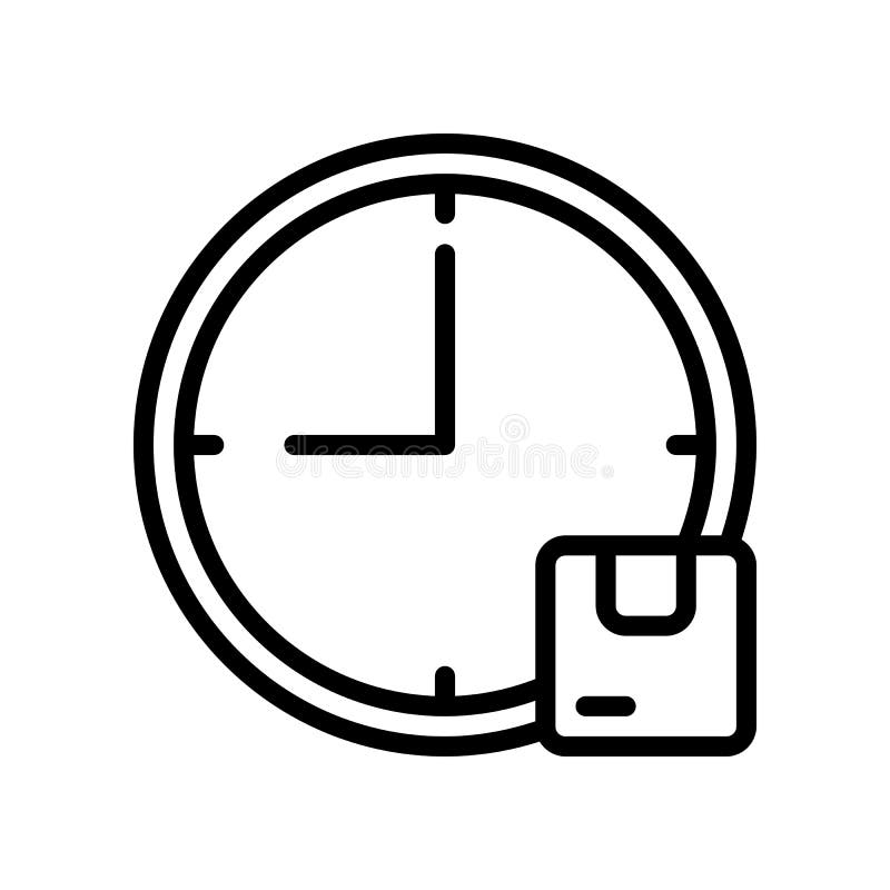 Estimated Time of Package Arrival Icon, Estimated Package Delivery ...