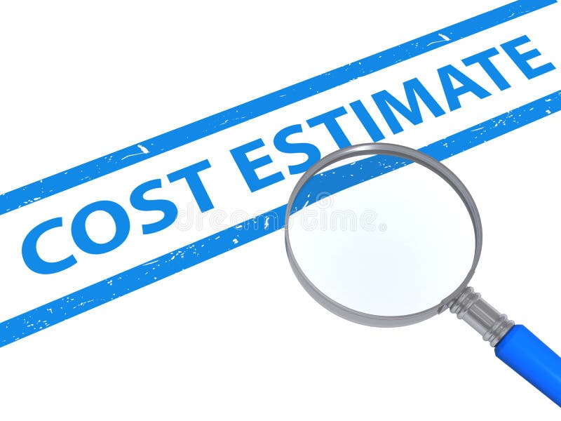 Estimation des coûts illustration stock. Illustration du affaires ...