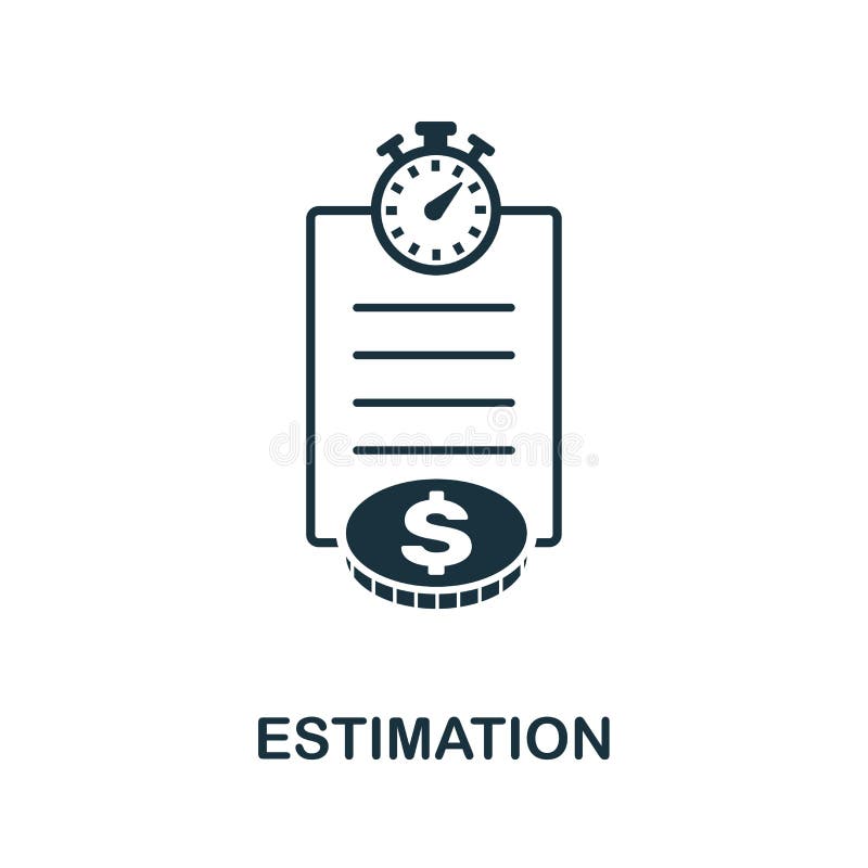 Estimation Vector Icon Symbol. Creative Sign from Agile Icons ...
