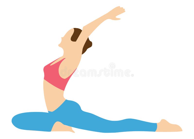 Estirar ejercicios stock de ilustración. Ilustración de estiramiento ...