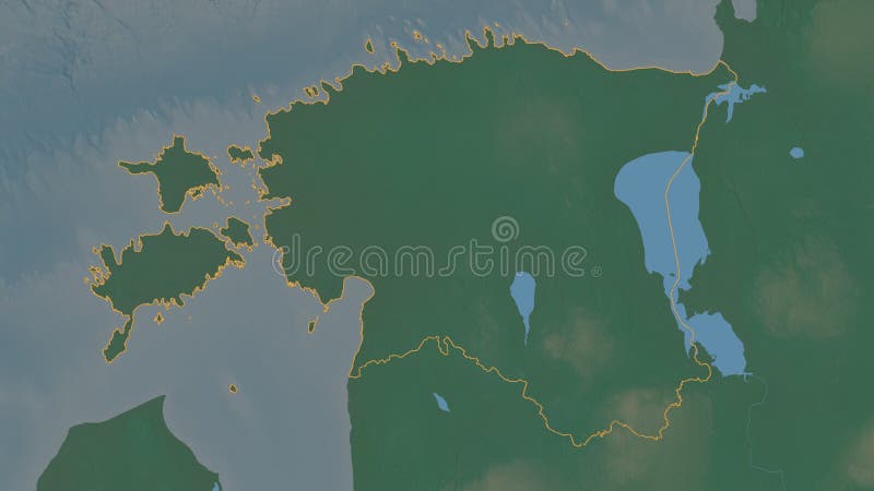 Estonia - overview. Relief stock illustration. Illustration of atlas - 188576911
