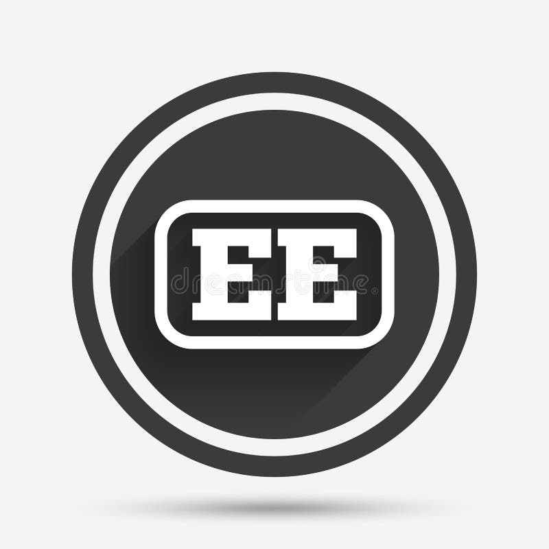 Estonian Language Sign Icon. EE Translation. Stock Vector ...