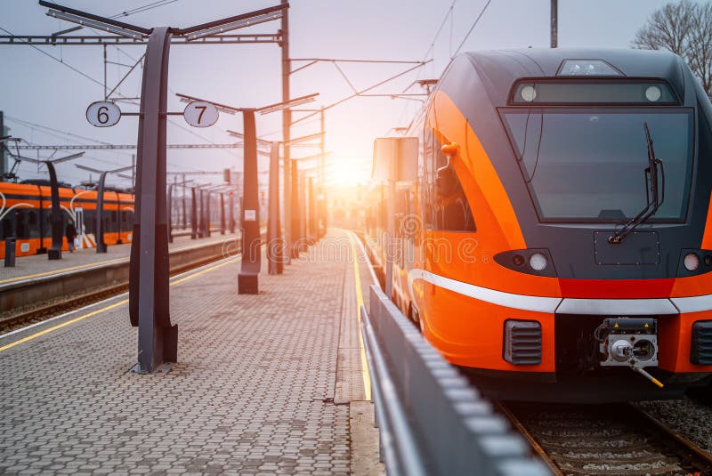 Estonian Modern National Rail Transport Editorial Stock Photo - Image ...