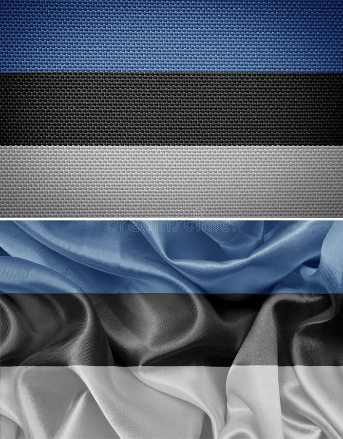 Estonian flags stock image. Image of polyester, burlap - 102375953