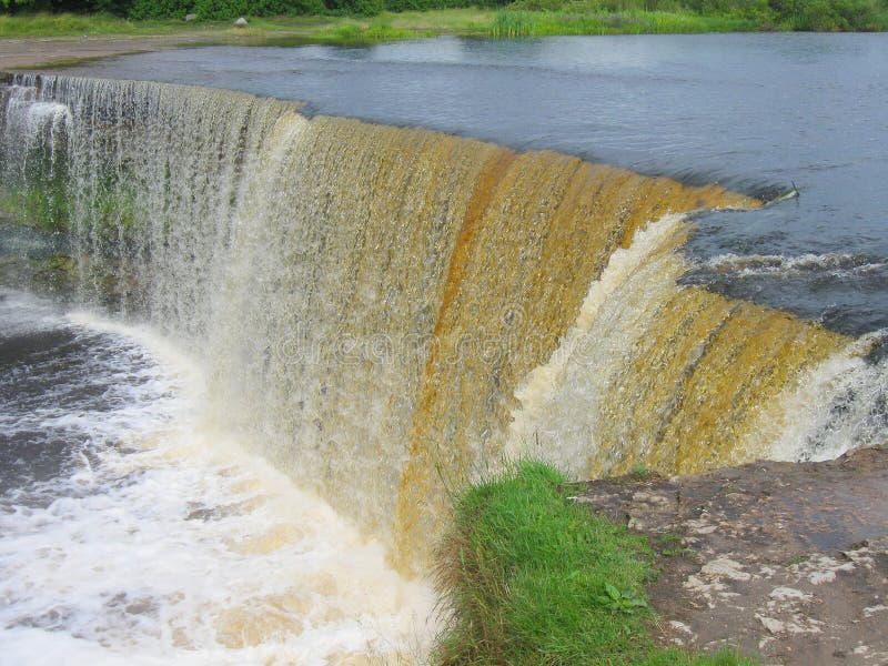 Estonian waterfalls stock photo. Image of flowing, summer - 10419174